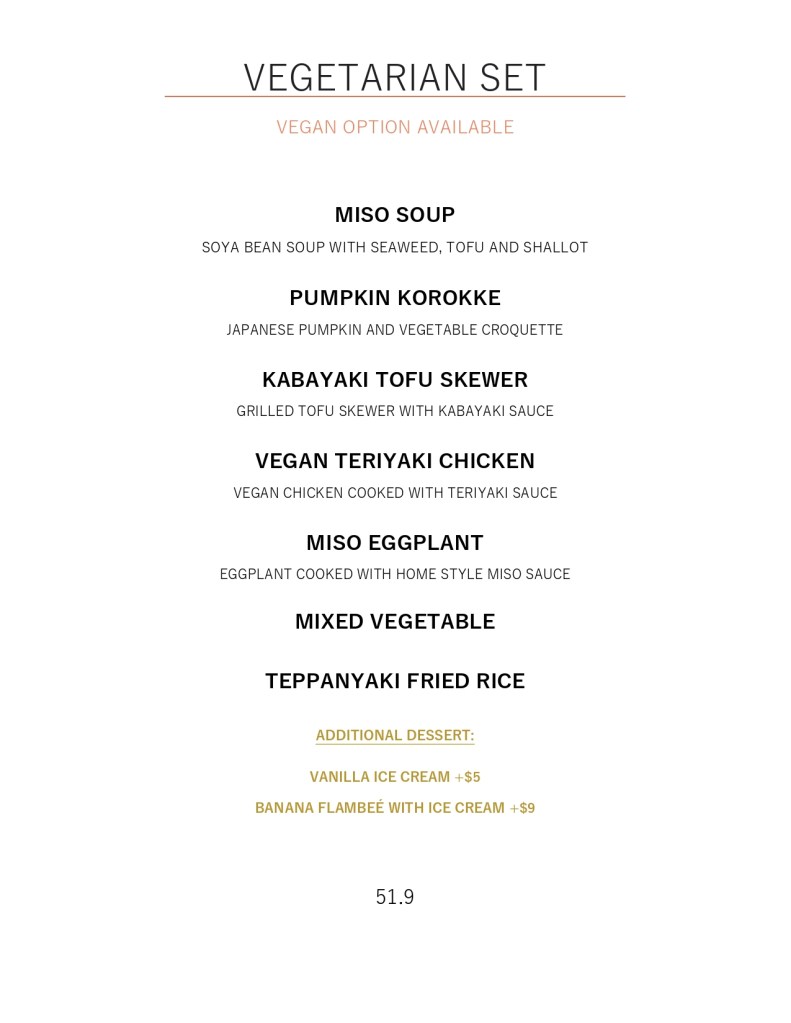Teppanyaki – Shin Sen Teppanyaki Restaurant