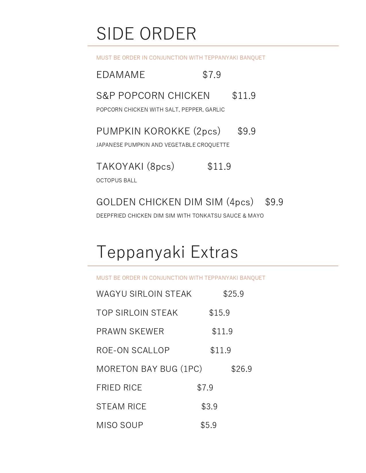 Teppanyaki – Shin Sen Teppanyaki Restaurant
